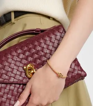 Bottega Veneta Knot Plated Sterling Silver Bracelet