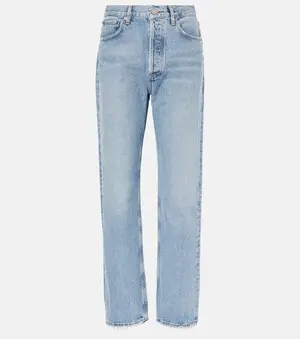 Women's High Waist Straight Jeans