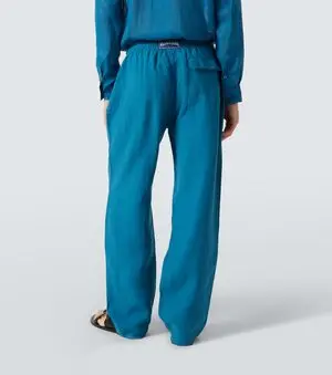 Vilebrequin Linen Wide-leg Trousers