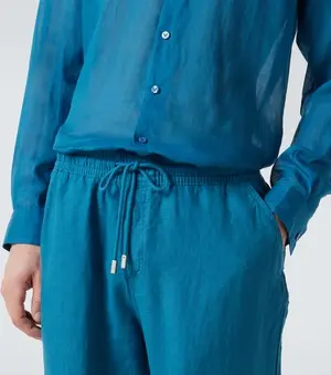 Vilebrequin Linen Wide-leg Trousers