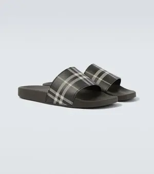 Burberry Check Slides