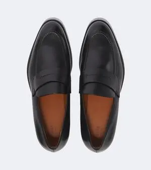 Zegna Leather Penny Loafers