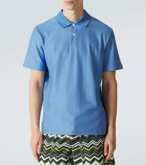 Missoni Zigzag Cotton Polo Shirt