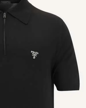 Prada Virgin Wool Polo Shirt