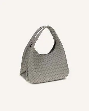 Bottega Veneta Campana Shoulder Bag - Grey
