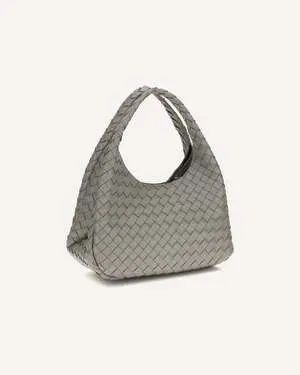 Bottega Veneta Campana Shoulder Bag - Grey