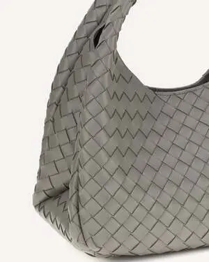 Bottega Veneta Campana Shoulder Bag - Grey