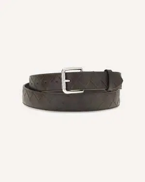 Bottega Veneta Intrecciato Woven Leather Belt