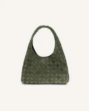 Bottega Veneta Small Campana Shoulder Bag - Green