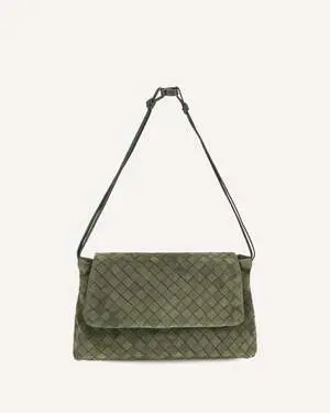 Bottega Veneta BOTTEGA VENETA Giorno Shoulder Bag Green