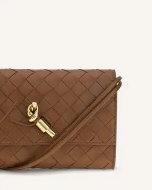 Bottega Veneta Andiamo Clutch Bag With Knot Closure
