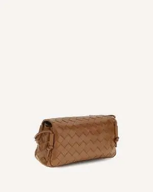 Bottega Veneta Intrecciato Shoulder Bag - Brown