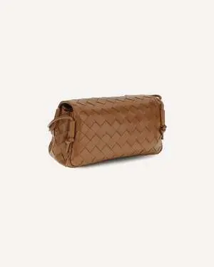 Bottega Veneta Intrecciato Shoulder Bag - Brown