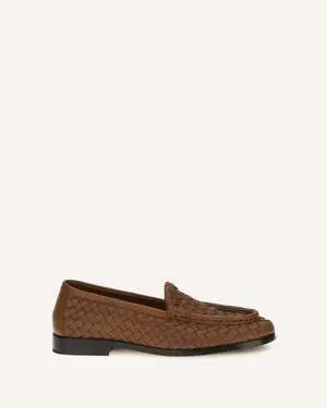 Bottega Veneta Silenzio Loafers - Brown