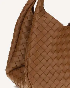 Bottega Veneta Campana Shoulder Bag - Brown