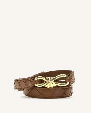 Bottega Veneta Andiamo Belt - Brown