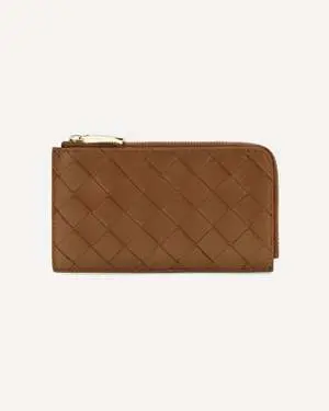 Bottega Veneta Intrecciato Zip Card Holder