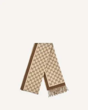 Gucci Gg All-over Wool Scarf
