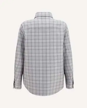 Off-White Padded Checked Shirt Jacket