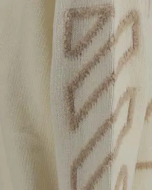 Off-White Arrow Fuzzy Crewneck Sweater
