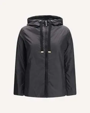 Max Mara Hooded Padded Jacket - Black