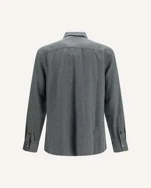 Brunello Cucinelli Virgin Wool Shirt Ale