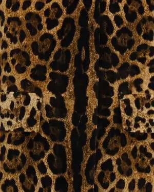 Max Mara Printed Smooth Velvet Boxy Jacket