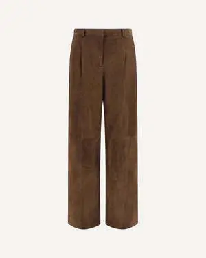 ARMA Suede Wide Leg Trousers