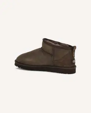 UGG Classic Ultra Mini Suede Boots - Brown