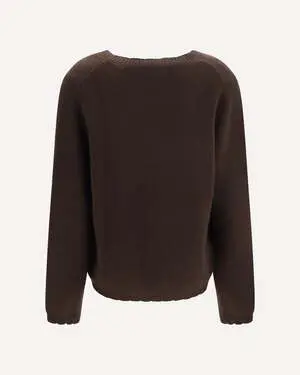 ALLUDE V Neck Sweater Feale