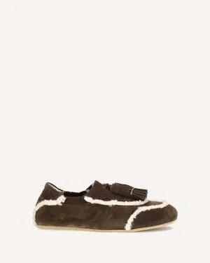 Fratelli Rossetti Suede Slip-on Loafers With Tassel Detail - Brown