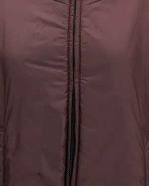 Max Mara Hooded Padded Vest In Water Repellent Canvas