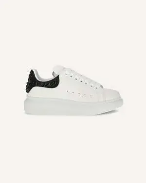 Alexander McQueen Oversized Sneakers With Suede Heel And Crystal Details