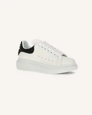 Alexander McQueen Oversized Sneakers With Suede Heel And Crystal Details