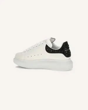 Alexander McQueen Oversized Sneakers With Suede Heel And Crystal Details