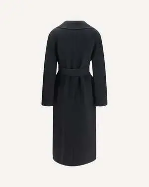 Max Mara Long Robe Coat In Wool, Cashmere And Silk