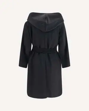 Max Mara Wool Drap Robe Coat