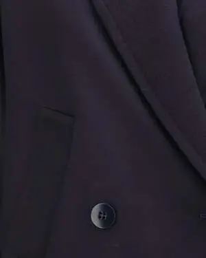 Max Mara Double Breasted Wool Drap Coat