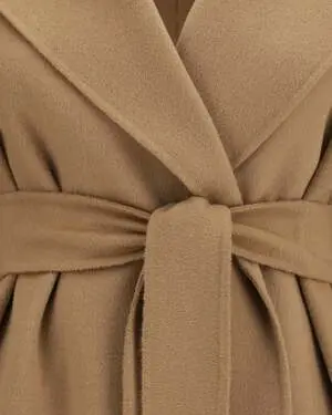 Max Mara Long Robe Coat In Wool, Cashmere And Silk