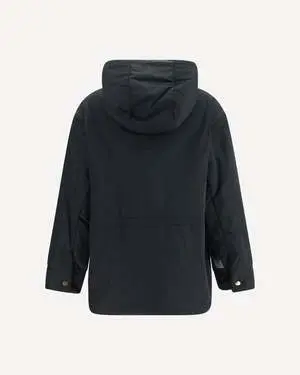 Max Mara Reversible Padded Parka In Radzmir And Water Repellent Canvas - Black