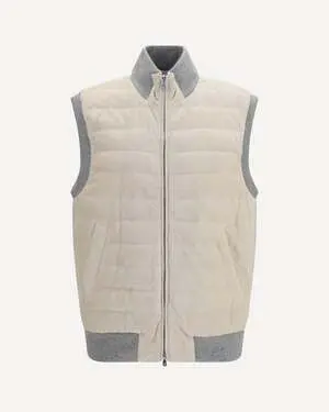 Brunello Cucinelli Padded Vest Mae - Beige