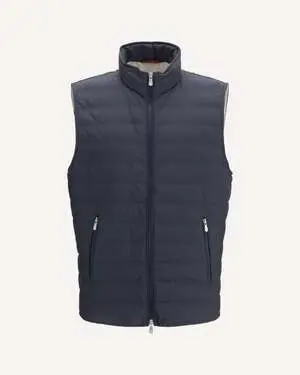 Brunello Cucinelli Sleeveless Padded Gilet Ale