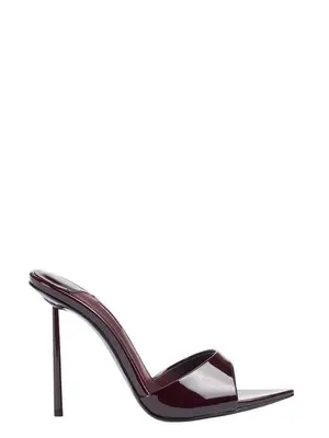 LE SILLA Bella Patent Leather Stiletto Sandals - Red
