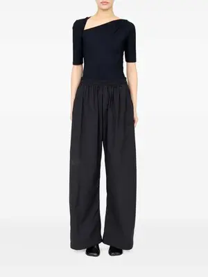 MAISON MARGIELA Drawstring Trousers With Embroidered Logo