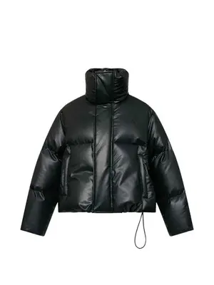 MAISON MARGIELA Padded Leather-effect Cropped Jacket