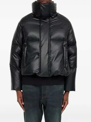 MAISON MARGIELA Padded Leather-effect Cropped Jacket