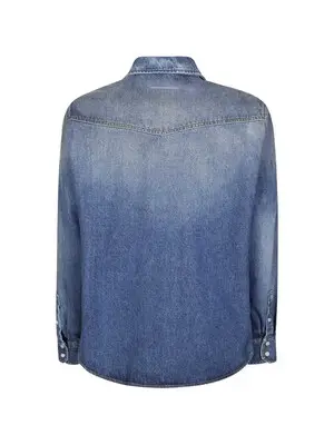 MAISON MARGIELA Logo-print Denim Overshirt