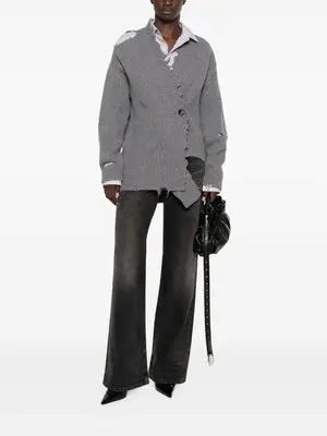 HAIKURE Distressed-effect Cardigan