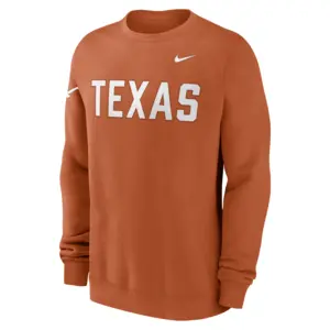 Nike Texas Sideline Club College Pullover Crew - Orange