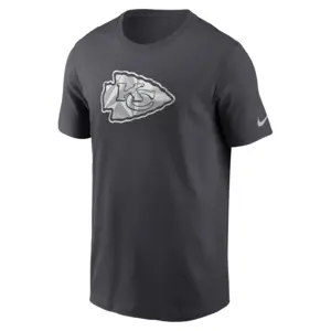 Nike Kansas City Chiefs Fractal Logo Nfl T-shirt - Grey